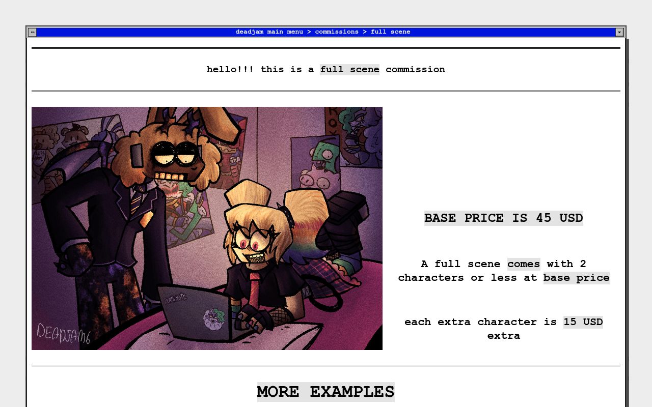 deadjam alt full scene commission